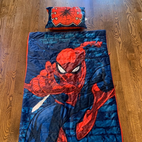 Marvel | Other | Marvels Spiderman Sleeping Bag With Pillow | Poshmark